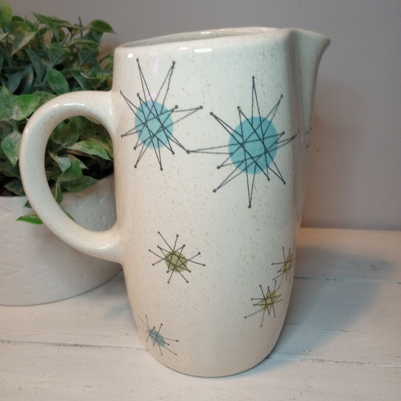 Franciscan | Dining | Franciscan Starburst Pitcher Mint 75 Mid Century ...